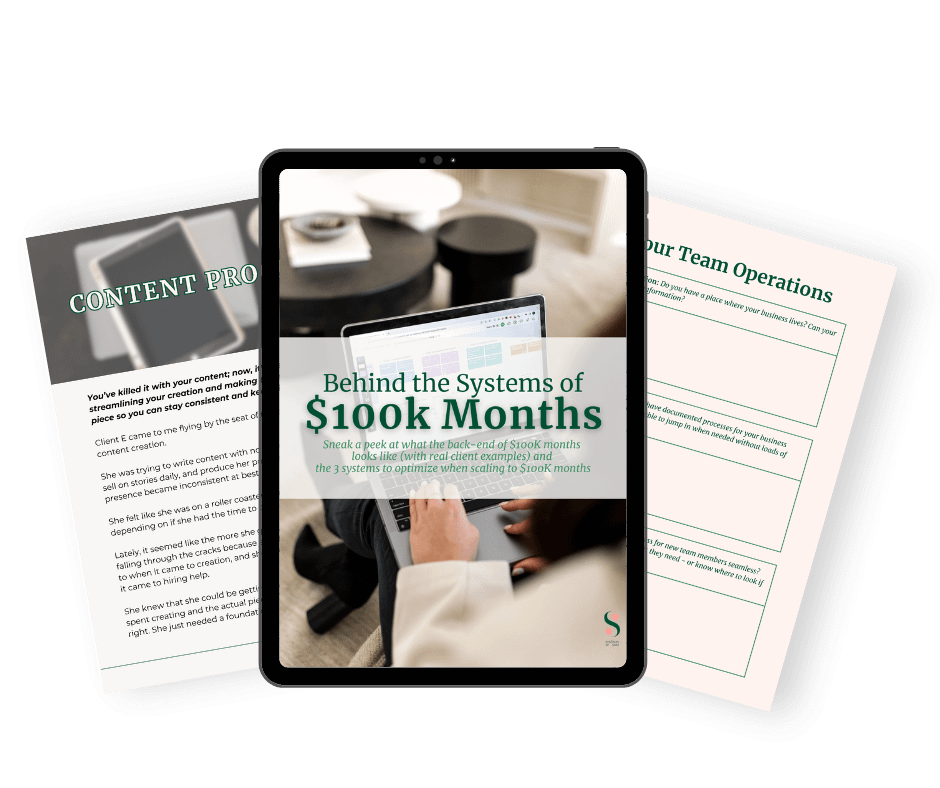 Behind the Systems of $100K Months - Systems w/ Sam